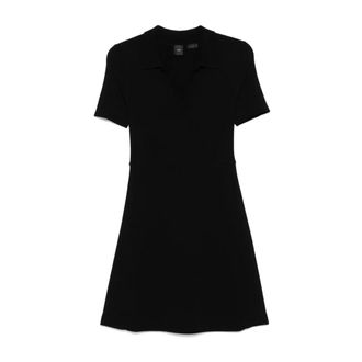 Pinko Casual Schwarzes Woll Midi Kleid - - Dresses - Damen - Schwarzk - S