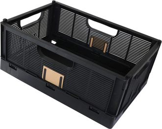 Home Line Klappbox Aufbewahrungsbox 50 x 33 cm schwarz Klapp- und stapelbar