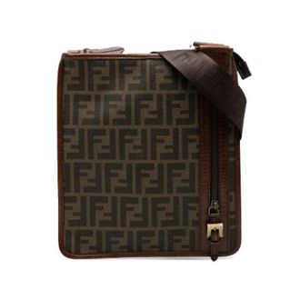 Fendi Sac bandouli&egrave;re en tissu Pre-owned - Femme - Pre-owned - Brun - Taille: ONE Size