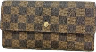 Louis Vuitton Portefeuille Long Pre-owned (Tri-fold) - Femme - Pre-owned - Brun - Taille: ONE Size