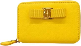 Ferragamo Pre-owned M&uuml;nzetui - - Pre-owned - Damen - Gelb - ONE SIZE