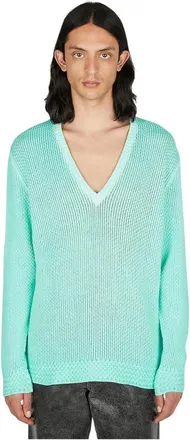 Guess Homme, Pulls, Vert, Taille: XL Pull V-Neck