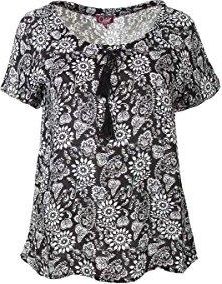 Coline Blouse imprimée Manches Courtes - Couleur : Noir - Taille : L