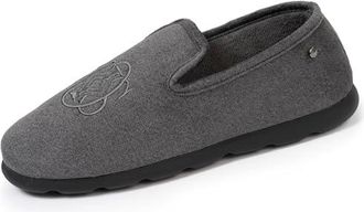 Isotoner Chaussons pantoufles Charentaises homme ultra confortables et chauds, technologie everywear, 42 EU, gris chiné