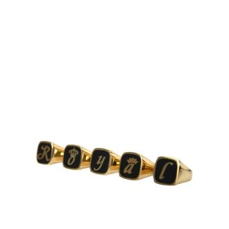 Dolce & Gabbana Royal Signet Rings Set - - Accessories - Herren - Schwarzk - ONE SIZE