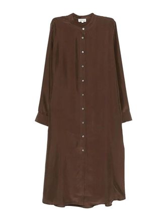 P.A.R.O.S.H. P. A.R. O.S. H. Maxikleid - Dunkelbraun