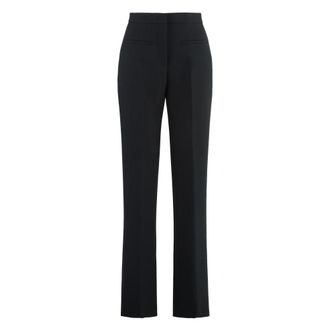 Msgm Cr&ecirc;pe-Hose mit Schneiderdetails - - Trousers - Damen - Schwarzk - S