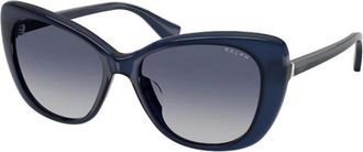 Ralph Lauren Femme, Accessoires, Bleu, Taille: 56 MM Lunettes de soleil oeil-de-chat