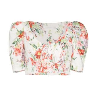 Zimmermann Laced Crop Top - - Blouses & Shirts - Damen - Wei&szlig; - S