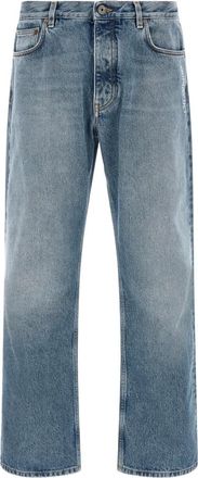 Off-white Homme, Jeans, Bleu, Taille: W36 Half Arrow Slim Relaxed Jeans