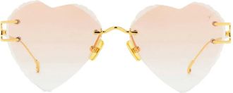 Eyepetizer lunettes de soleil Acapulco à monture coeur - Or