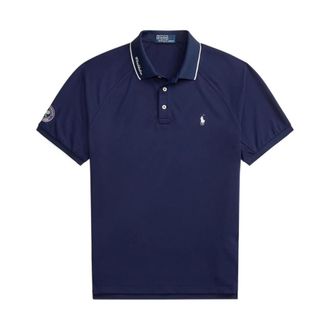 Polo Ralph Lauren Polo Wimbledon Coupe Ajust&eacute;e Personnalis&eacute;e - Homme - Tops - Bleu - Taille: XL