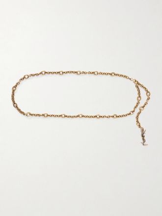 Saint Laurent Ceinture Cha&icirc;ne En M&eacute;tal Dor&eacute;