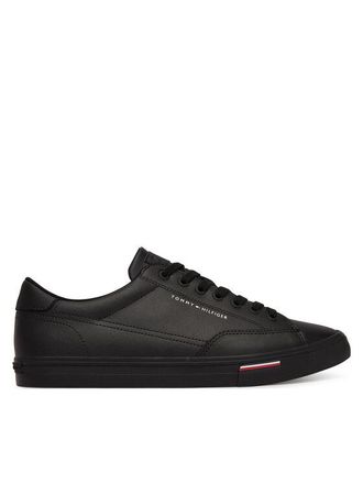 Tommy Hilfiger Sneakers aus Stoff Vulc Core Rwb Long Lace Lth FM0FM05814 Schwarz