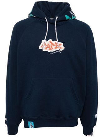 Aape By A Bathing Ape hoodie à patch logo - Bleu