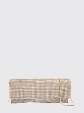 Benedetta Bruzziches Pochette Kate en maille de cristaux avec bandouli&egrave;re bijou