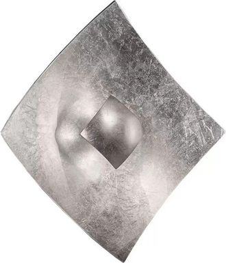 Hans K&ouml;gl K&ouml;gl - neuwertig] Wandleuchte Quadrangolo In Silber 50 x 50 Cm Wandlampe Lampe Leuchte Spot B-Ware