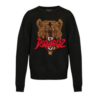 Dsquared2 Wollpullover - - Knitwear - Herren - Schwarzk - XL