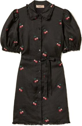 Twinset Femme, Robes, Noir, Taille: 38 FR Robe chemise