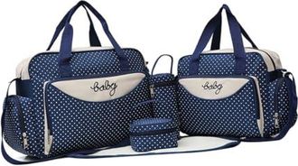 Valiclud Sac &agrave; Maman &agrave; Bleu Grand Sac Fourre-tout Multi-usage L&eacute;ger avec Capacit&eacute; Bandouli&egrave;re R&eacute;sistante pour Sorties Voyage et Quotidien