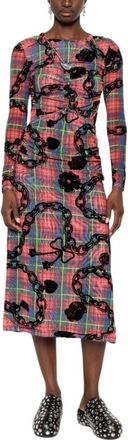 Chopova Lowena Femme, Robes, Multicolore, Taille: 40 FR Sonicscape Mesh Midi Dress