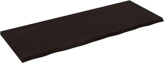 vidaXL Dessus de bureau gris fonc&eacute; 160x60x4 cm bois ch&ecirc;ne trait&eacute;