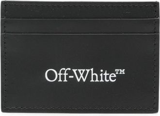 Off-white Bookish Logo-print Leather Cardholder