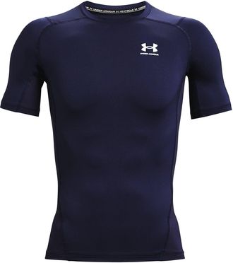 Under Armour T-Shirt f&uuml;r Herren, HeatGear, Training (Marine/Wei&szlig;)
