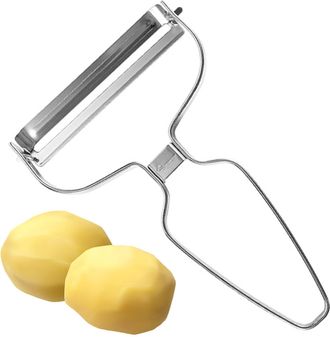 Generic Gem&uuml;sesch&auml;ler f&uuml;r K&uuml;che - Edelstahl Handsch&auml;ler,Gurkensch&auml;ler,zum Sch&auml;len von und wie Kartoffelwurzel Gurke Zucchini im Haushalt