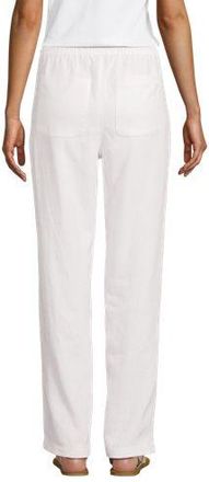 Lands End Relaxte Leinen-Schlupfhose, Damen, Größe:34 regular, Weiß, Leinen, by Lands End