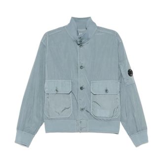 C.P. Company Chrome-R Button Jacke - - Jackets - Herren - Blau - L