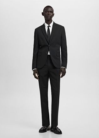 Mango Chemise costume slim fit coton blanc - Homme - XXL - MANGO MAN