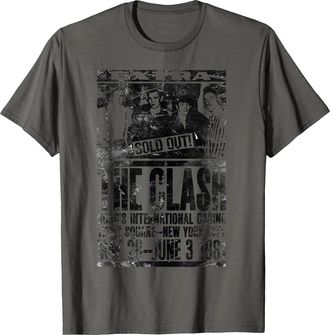 The Clash Grau, Kurzarm, S, Herren, Klassisch, Band-Merchandise T-Shirt