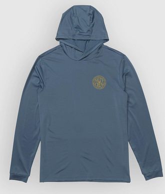 Salty Crew Global Hood Sunshirt Longsleeve Lycra pilot blue