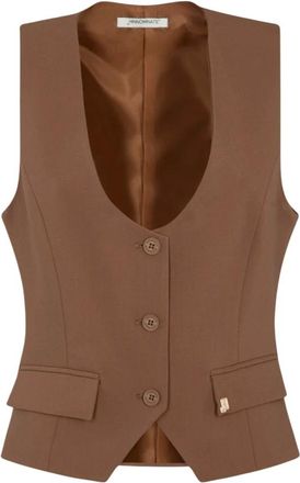 Hinnominate Hinnominate, Femme, Vestes, Brun, Taille: 42 FR Vest