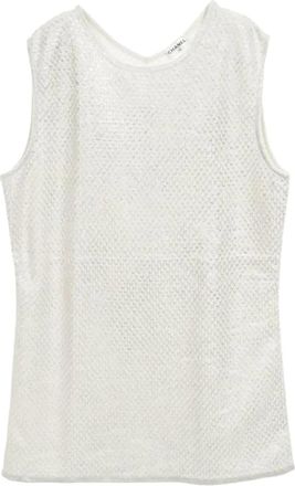 Chanel débardeur en maille (1986-1988) - Gris