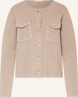 Lilienfels Lilienfels Strickjacke Mit Cashmere beige