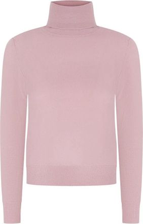 Alpha Studio Pull &agrave; col roul&eacute; - Femme - Pulls - Rose - Taille: 42 FR