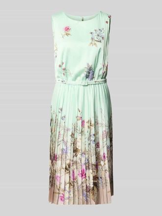 Rinascimento Knielanges Cocktailkleid mit Plisseefalten