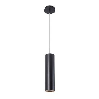 Leds - C4 Leds-c4 - Pipe - Plafonnier Slim &agrave; 1 Lumi&egrave;re Noir, Or 6,8 cm, GU10