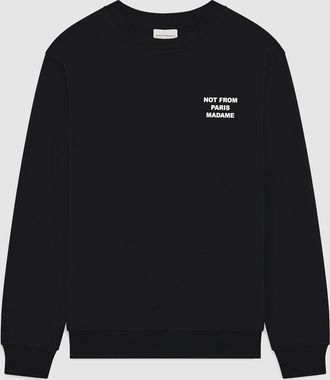 Dr&ocirc;le de Monsieur Sweatshirt Bold Slogan Black