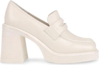 Steve Madden Femme, Chaussures, Blanc, Taille: 35 1/2 EU Far-Out Nantural Le Loafer
