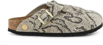 Birkenstock Boston Rivet Logo - Femme - Chaussures - Beige - Taille: 37 EU