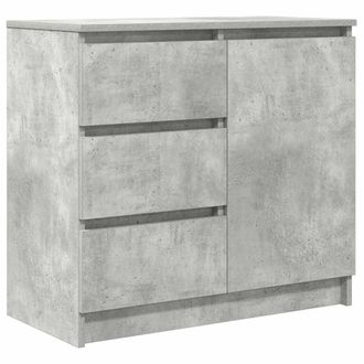 vidaXL Credenza Con Cassetto Grigio Cemento 71x35x65 Cm In Truciolato - Vidaxl