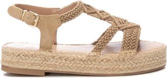 Xti Sandale Femme Beige - Chaussures Confortables et polyvalentes - Mode décontractée - Modèle 14284004 (Taille38)
