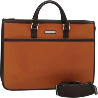 Burberry Pre-owned Nylon sacs-main - Femme - Pre-owned - Brun - Taille: ONE Size