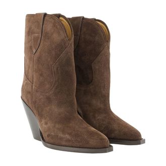 Isabel Marant Womens Leyane Boot Brown Calfskin Heels