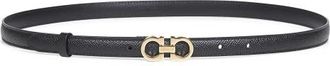 Ferragamo Femme, Accessoires, Noir, Taille: 85 CM Gancini Leather Belt