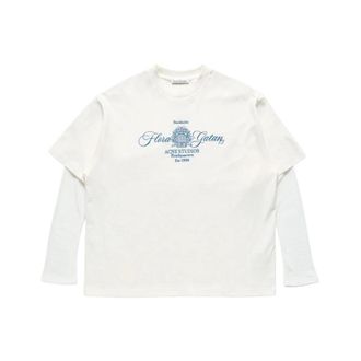Acne Studios Besticktes T-Shirt - - Tops - Damen - Wei&szlig; - M