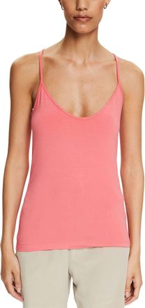 Esprit Damen 042EE1K307 T-Shirt, 640/CORAL RED, M